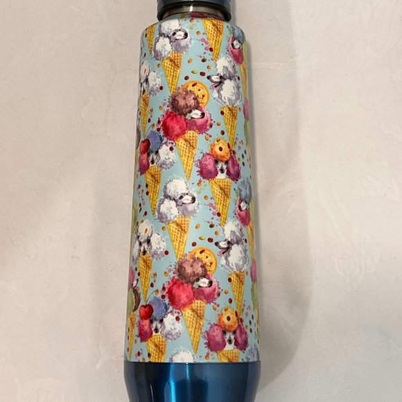 Kitchen | Poodle Ice Cream Cone Water Bottle Multicolor Unique And ...